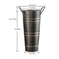Galvanized Metal Vases with Handle,Rustics Flower Bucket for Cut Flower ...