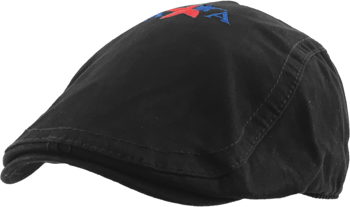 Solid Cotton Denim Gatsby Cap Mens Denim Hat Golf Driving Summer Cabbie ...