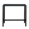 Ktaxon 40in Iron Patio Bar Height Table, Black, Outdoor High Top ...
