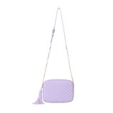 Daisy Rose Quilted Cross body bag with tassle - PU Vegan Leather ...