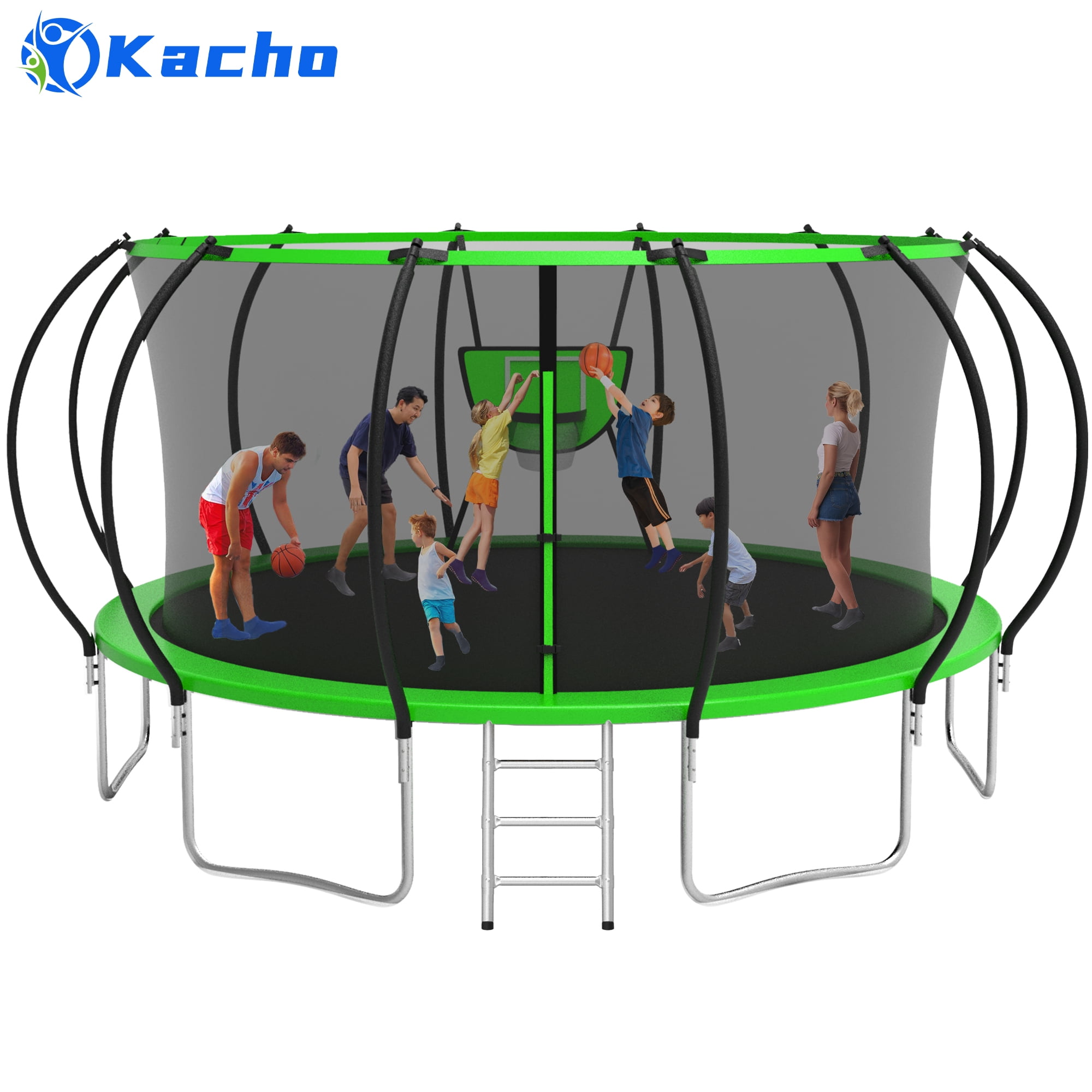 Click here for Kacho Trampoline  Trampoline With Enclosure Net 16... prices