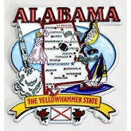 Georgia State Elements Map Fridge Collectible Souvenir Magnet - Walmart.com