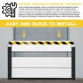 Aluminum Flood Protection Barrier, Reusable Baffle Flood Guard for ...