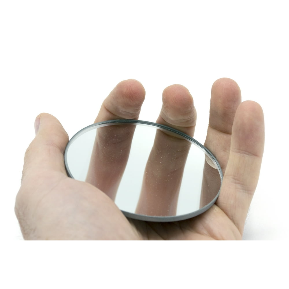 Round Concave Glass Mirror - 3" (75mm) Diameter - 100mm Focal Length ...