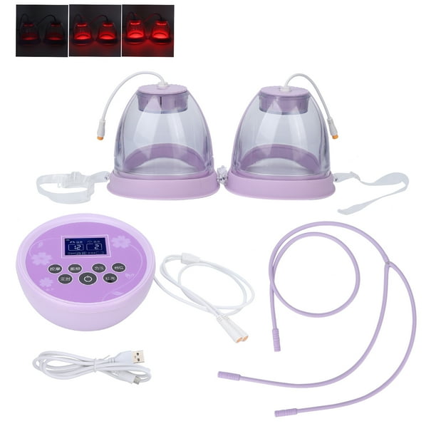 Home Electric Breast Massager Negative Pressure Vibration Rechargeable ...