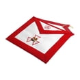 PAST HIGH PRIEST ROYAL ARCH CHAPTER APRON - HAND EMBROIDERED RED WITH ...