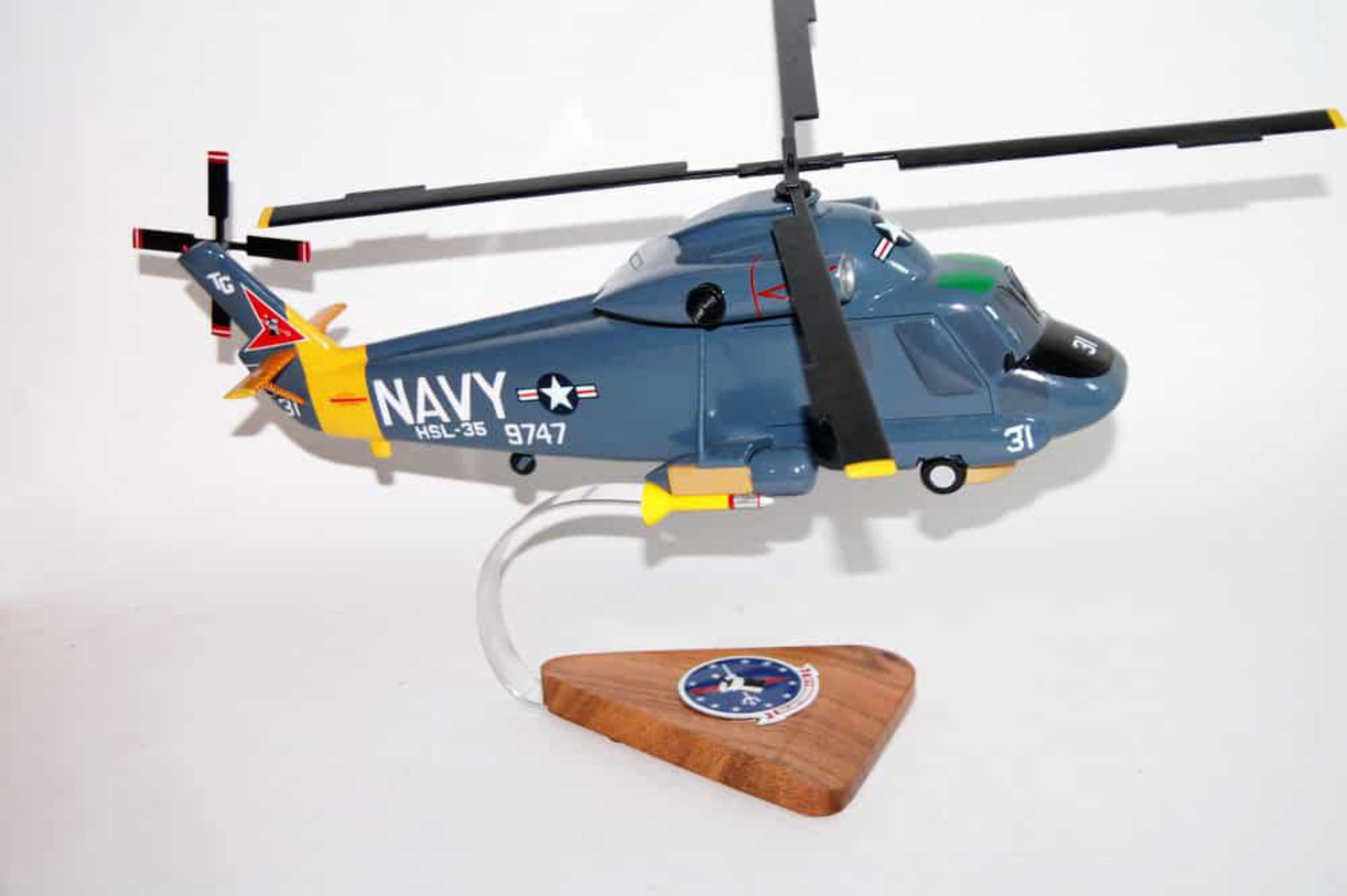 HSL-35 Magicians SH-2 SeaSprite (1984) Seasprite Model, Kaman, Mahogany ...