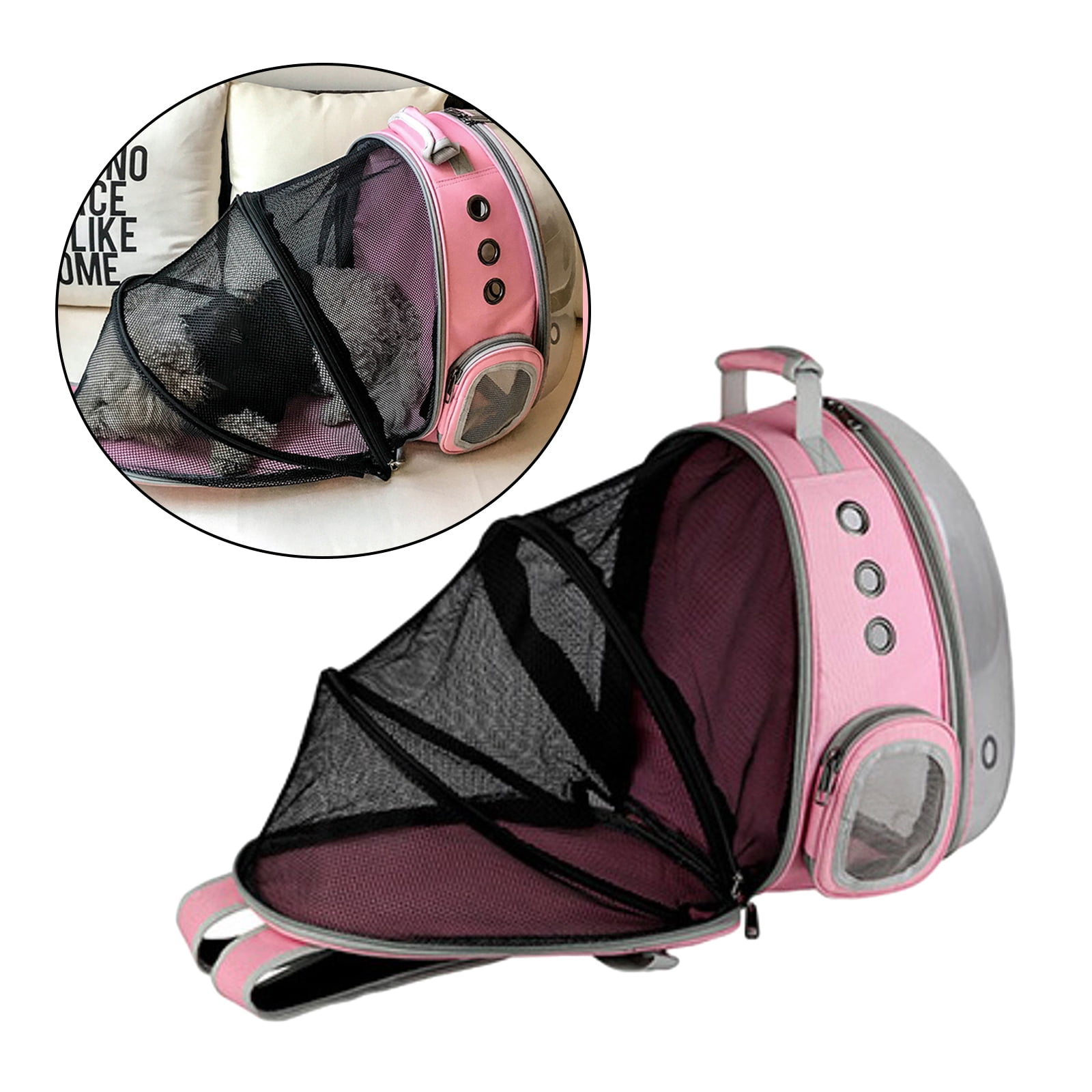Expandable Cat Carrier Extendable Space Capsule Pet Cat Small Hiking ...