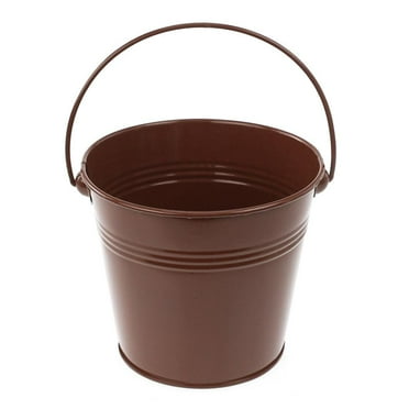 Metal Pail Bucket Party Favor, 7-Inch, Silver - Walmart.com