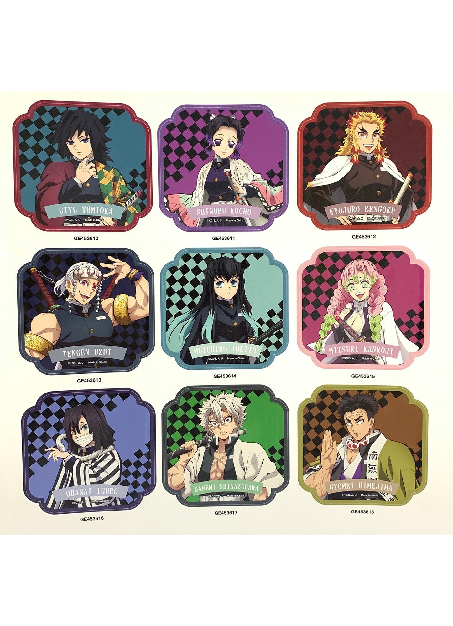 Demon Slayer Tv2 - Hashira #2 Die-Cut Sticker Set - Walmart.com