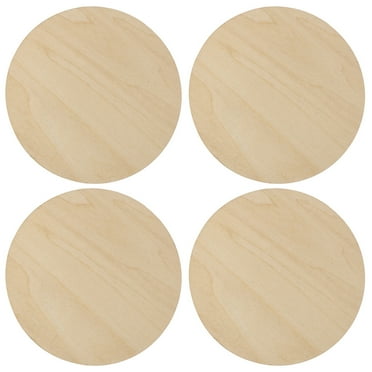 Wood Circles Unfinished Round Blank Wooden Cutout Slices Discs crafts ...