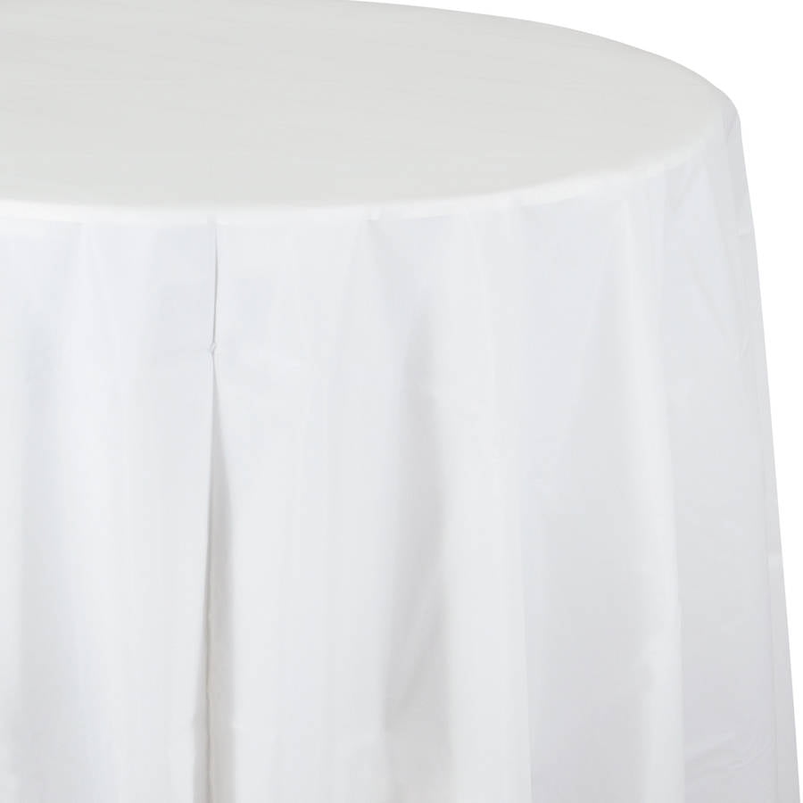 Bright White Octy/Round Table Cover - Walmart.com