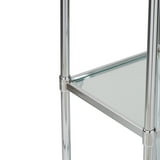 Organize It All Free Standing 4 Tier Glass Spa Storage Shelf Unit ...