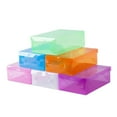 Nywaba Clear Shoe Box, Foldable Shoe Storage Boxes Plastic Shoe ...