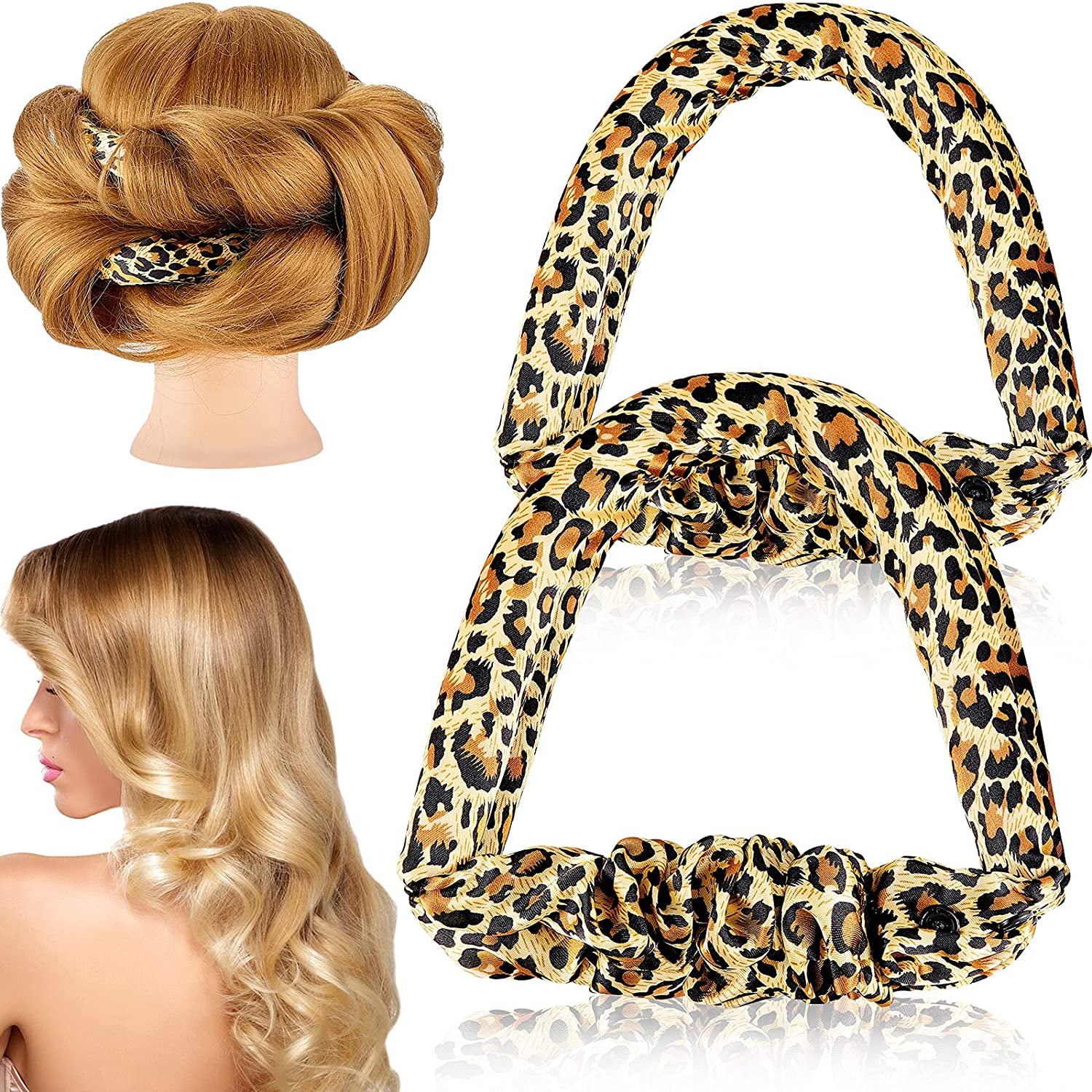 2 Pieces Heatless Curl Ribbon Magic Heatless Curl Hair Rollers Curling