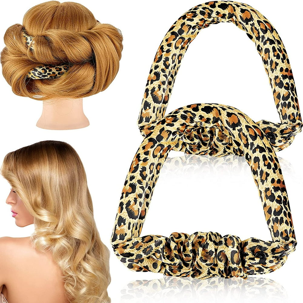 2 Pieces Hair Curl Ribbon No Heat Curler Natural Curl Long Hair Rollers