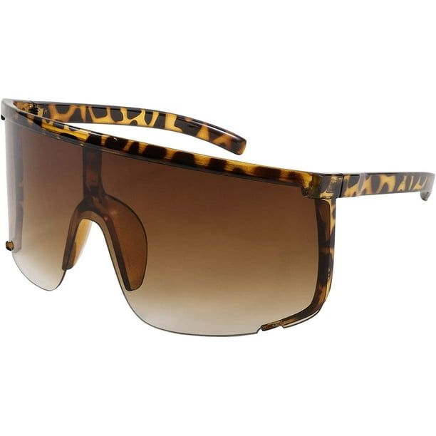 Vision Shield Sunglasses Visors for Men Women One Piece Oversized ...