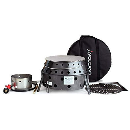 Volcano Grills 3 Grill/Stove Bundle Includes Lid and Cookbook, Grey ...