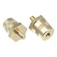 Unique Bargains 2 Pair M6 Auto Battery Terminal Connector Brass Tone Post Adapter Stud Extender ...