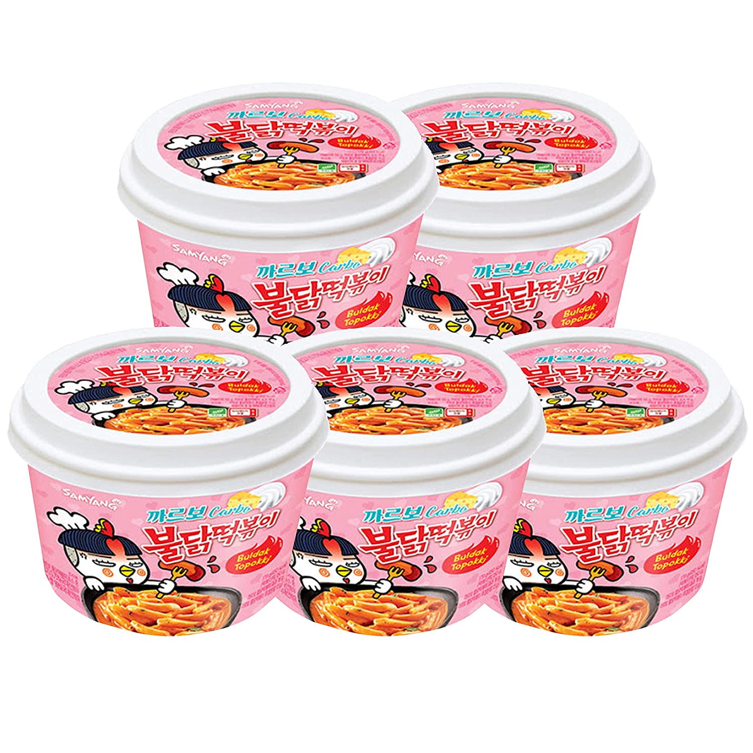 SAMYANG Carbo Buldak Spicy Chicken Roasted Tteokbokki - Walmart.com