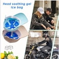 Reusable Helmet Cooling Gel Pads, Blue PVC Ice Pack for Helmets & Hats ...