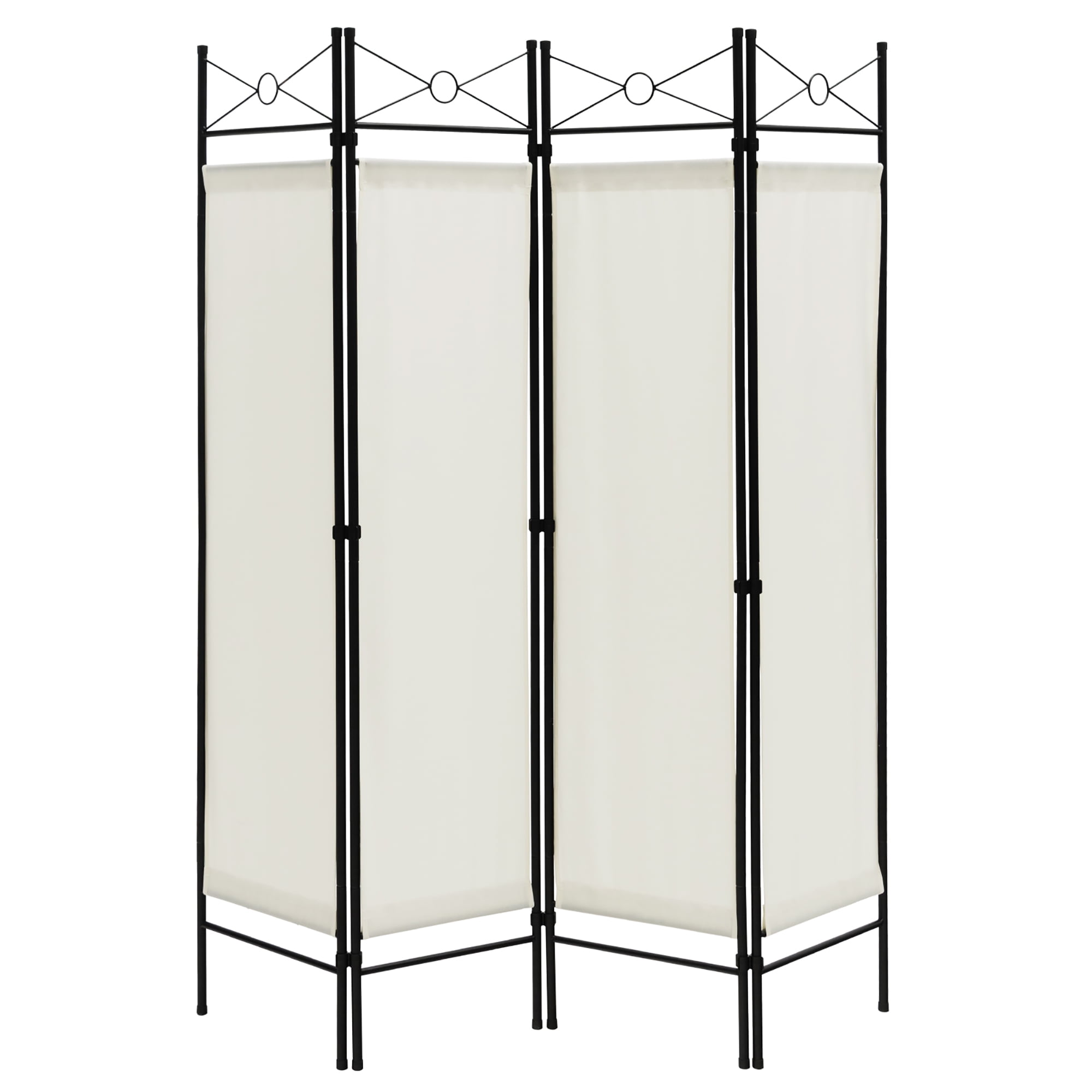 Costway 6 FT 4-Panel Folding Room Divider Freestanding Privacy Screen ...