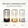 2-Pack Cross Metal LED Table Lamps, rechargeable cordless crystal ...
