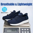 Orthinice Men's Shoes Arch Support Slip-On Casual Shoes, Medium Wide ...