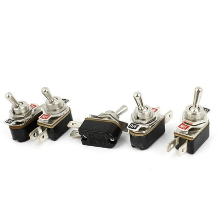 AC 6A/125V 3A/250V SPST ON-OFF 2 Position Toggle Switch 5 Pcs | Walmart ...