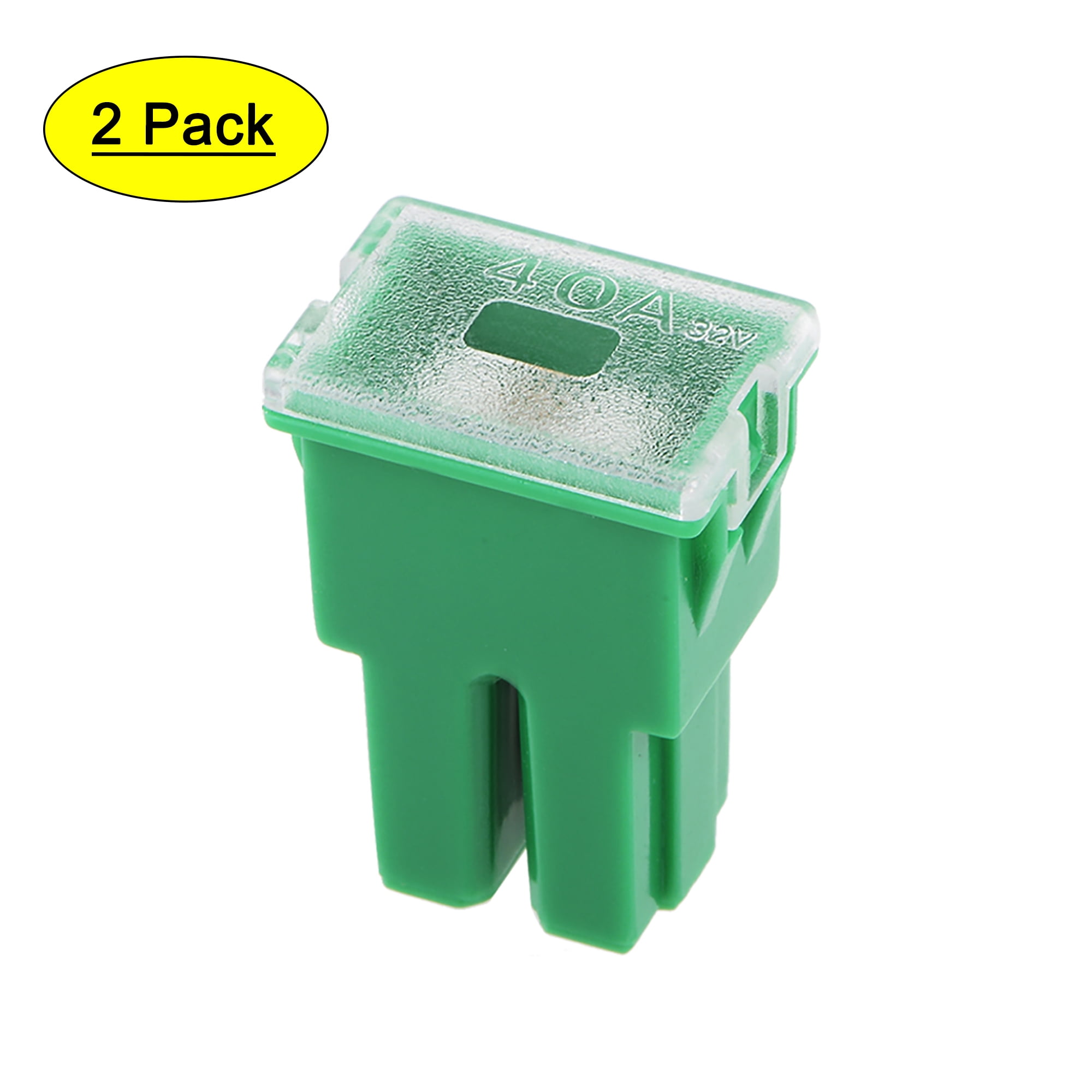 Uxcell 32V 40A Mini Cartridge Fuse Female Terminal J Case Box 2 Pack ...