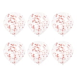 Latex Confetti Balloons, Red, 12 in, 6ct - Walmart.com