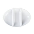 Better Homes & Gardens Porcelain Oval Divided Bowl 3-Compartment White ...