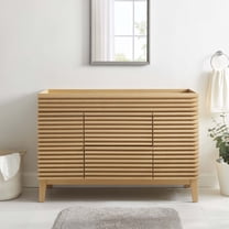"Modway Render 48"" Walnut Bathroom Vanity Cabinet with Mid-Century ...