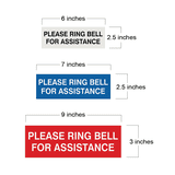 PLEASE RING BELL FOR ASSISTANCE Sign - Lt Gray - Large - Walmart.com