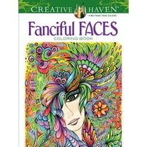 Creative Haven Fanciful Faces Coloring Book - Walmart.com