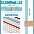 12Pcs 12 Colors Polyester Ribbon for Sewing Accessories Mixed Color 5/8 ...
