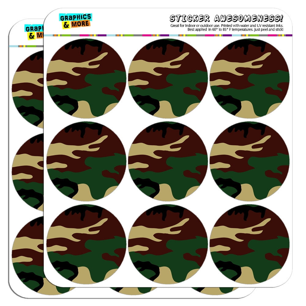 Camouflage Army Soldier 2" Scrapbooking Crafting Stickers - Walmart.com