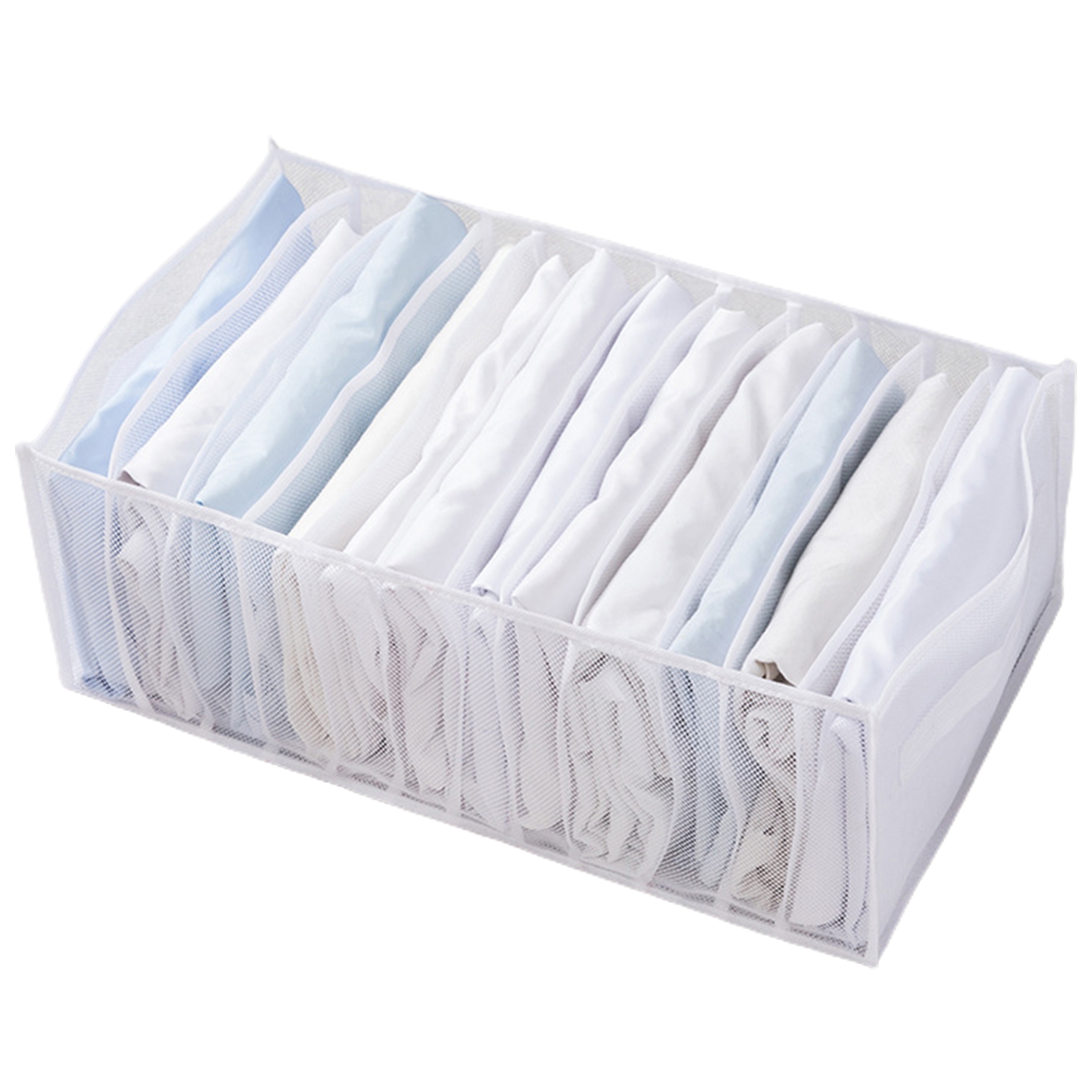 Clothes Organizer Printing Space-saving Fabric Folding Divided Clothing ...