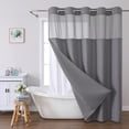 Double Sided Polka Dot Waffle Shower Curtain, Waterproof Fabric ...