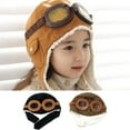 comerut Cozy Kids Pilot Hat Warm Velvet Cartoon Design Soft Cotton ...