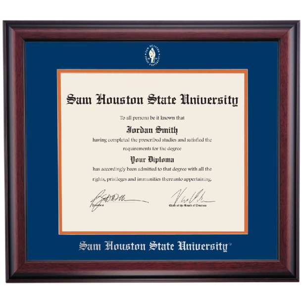 OCM Diploma Frame for Sam Houston State University, 19" x 21" Diploma ...