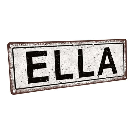 Ella 4"x12" Metal Sign, Wall Décor for Kids Room and Nursery - Walmart.com