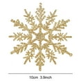12PCS Glittery Snowflake Christmas Ornaments Hanging Snowflake Tree ...