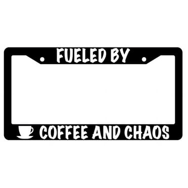 Powered By Coffee License Plate Tag Frame, Multiple Colors - Walmart.com