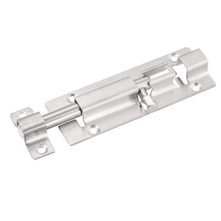 Door Slide Latch Lock, 4-inch Stainless Steel Security Barrel Bolt ...