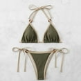 Board Shorts Women Swim Women Bikini Set Solid Color Sexy Triangle Two Piece Swimsuit
