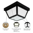 Maxxima LED Porch Light, Black, Frosted Lens, 1000 Lumens, 3000K ...