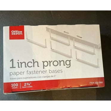 OLYMPX 100 Pcs of Prong Paper Fastener Compressors for Standard 2-Hole ...