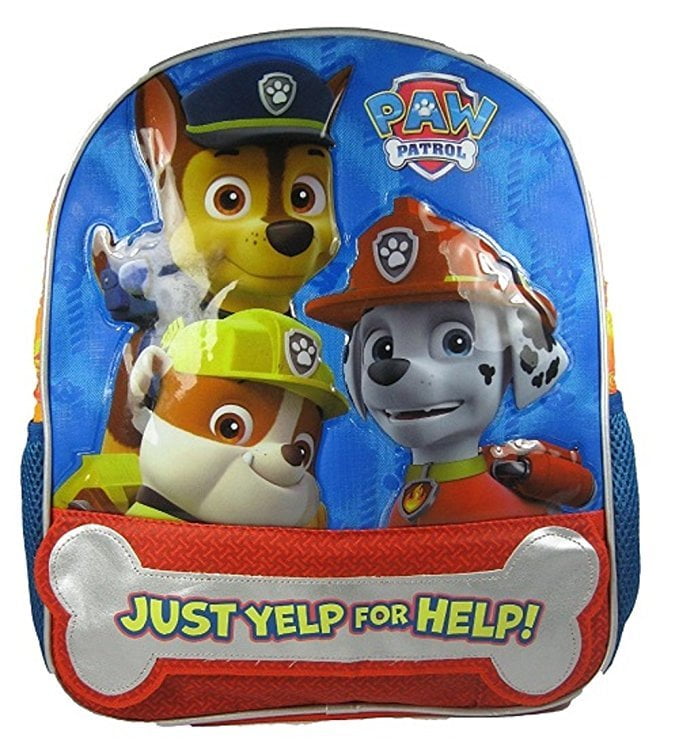 Paw Patrol 'Terrific Trio' 14" Backpack - Walmart.com