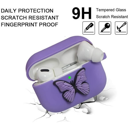DAEFFS for Airpod Pro Case Cover (2019 Released), 3D Butterfly Liquid ...